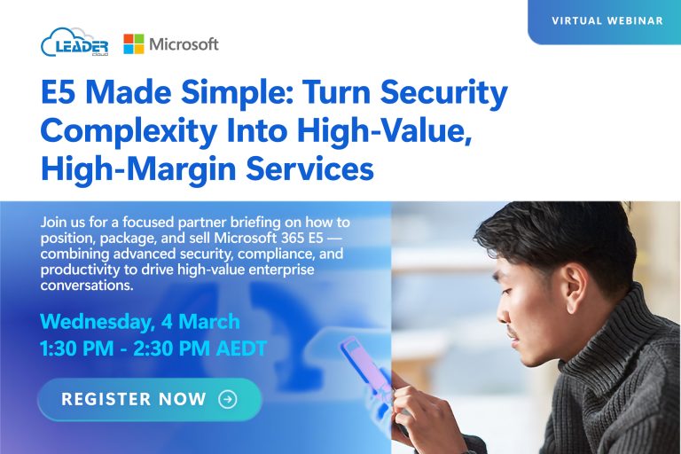 E5 Made Simple: Turn Security into High-Margin Services - Leader Cloud